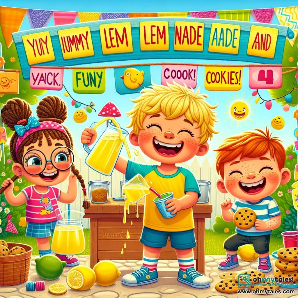 🎧 Lemonade Laughter | Funny story about friends | 3-4 years old | Audio ...