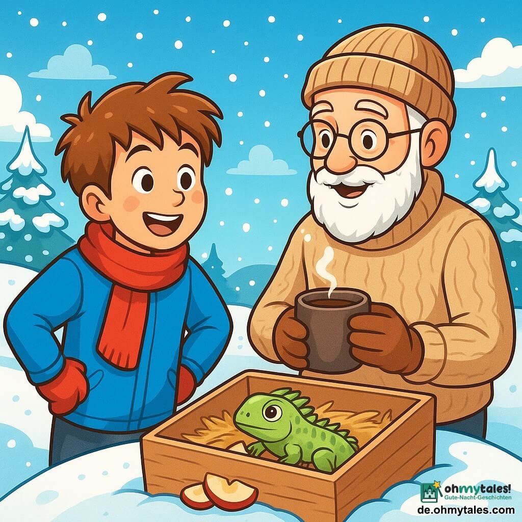 Jonas und der Igel im Winter | Geschichte über den Winter | 9/10 Jahre | Bildungsgeschichte