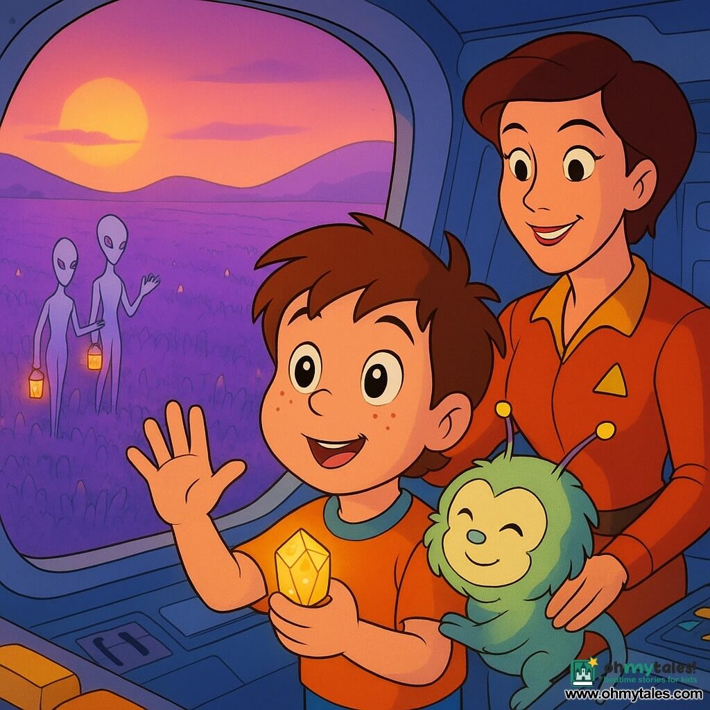 Fin and the lavender visitors | Alien story | 5-6 years old | Science ...