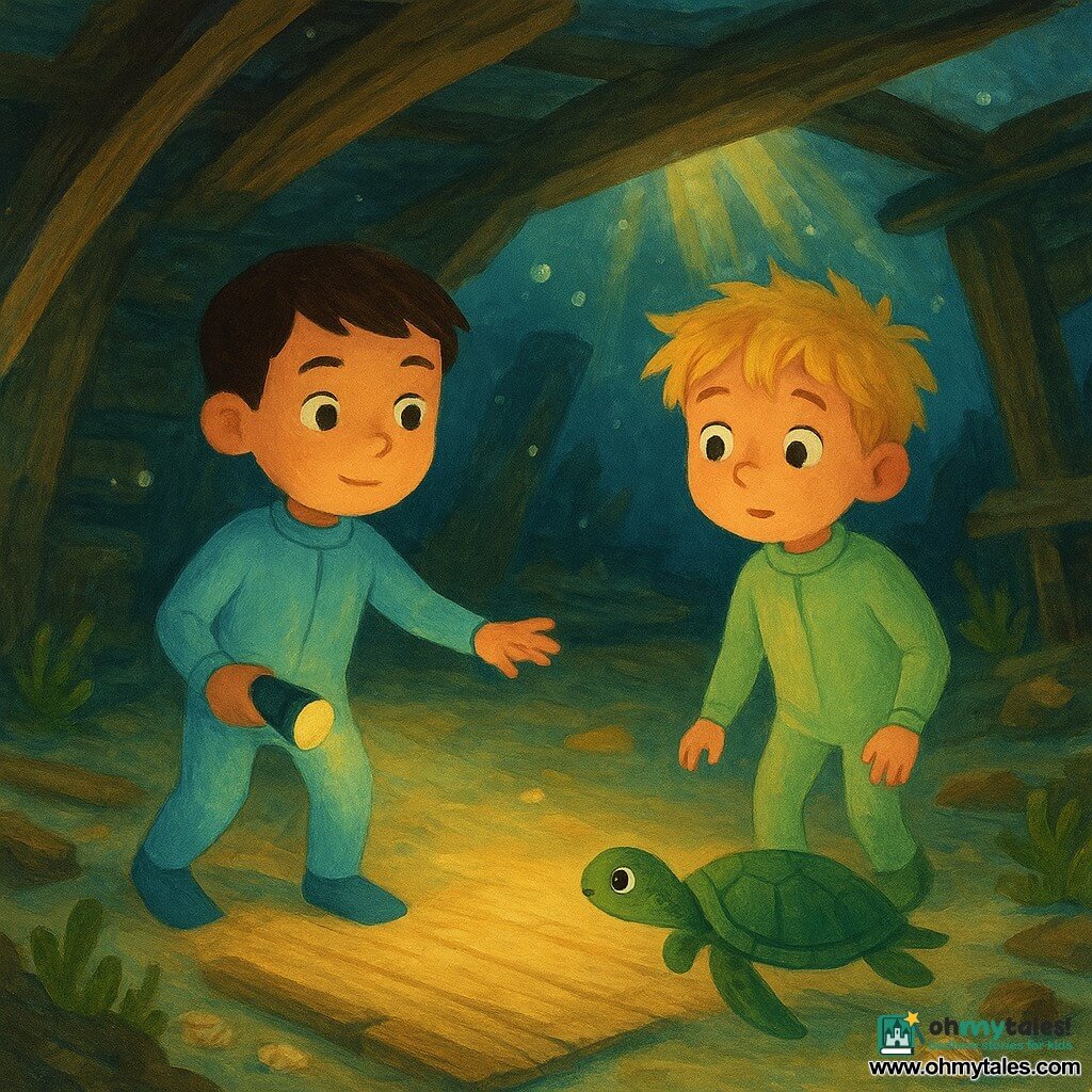 Milo and Ben and the Shipwreck's Secret Safe Path | Underwater travel ...