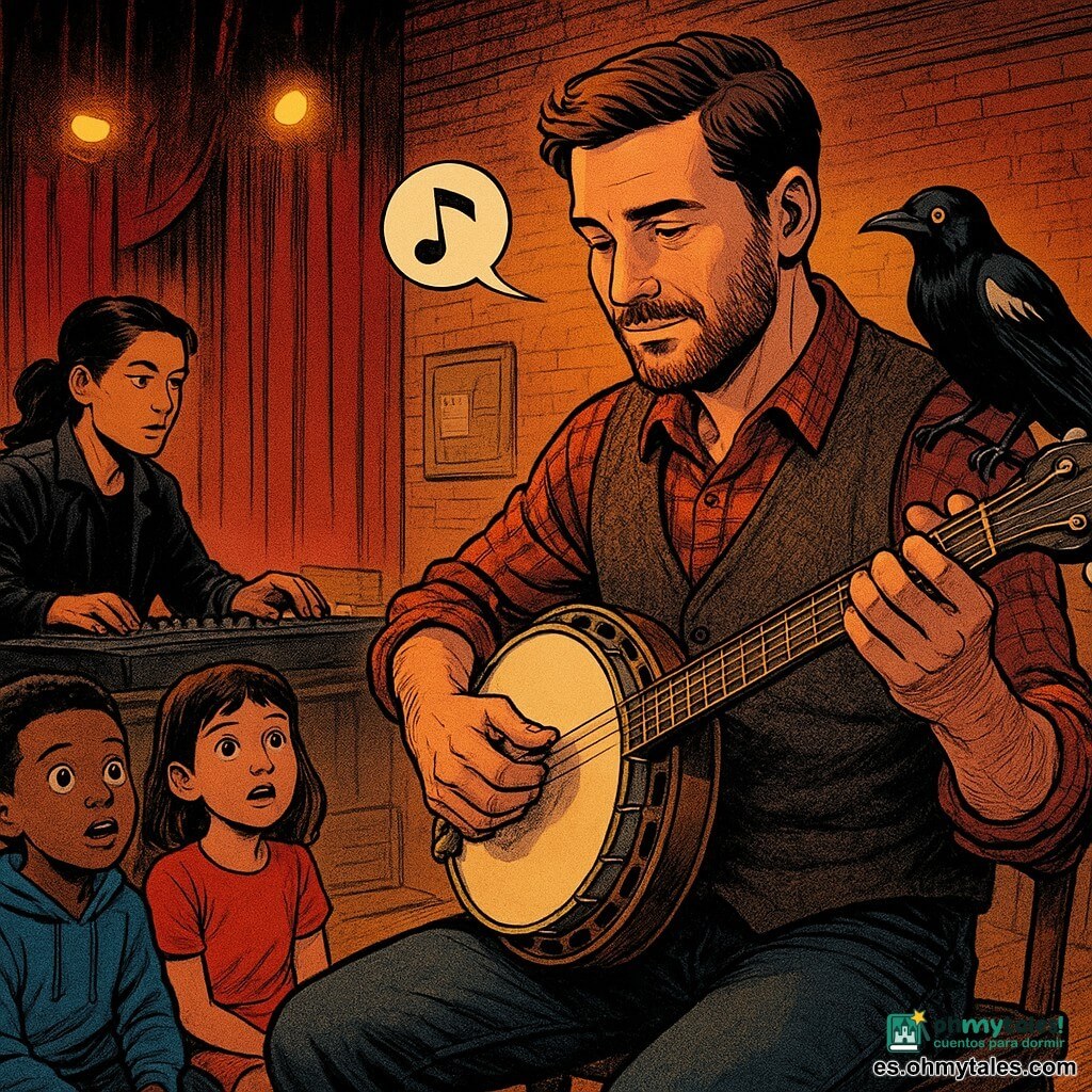 El cuervo cantor y el banjo de Tomás | Cuento de Cantante y Músico | 11 ...