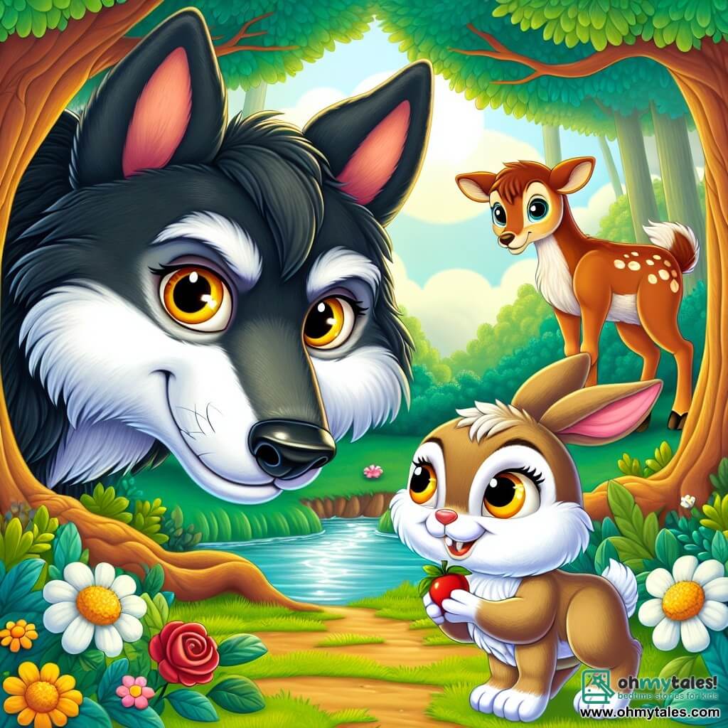The Brave Bunny and the Gentle Wolf | Big bad wolf | 3-4 years old | Tale