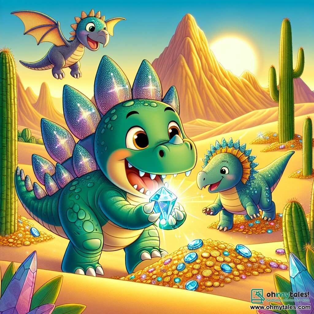 Spike and the Enchanted Treasure Quest | Dinosaur story | 5-6 years old ...