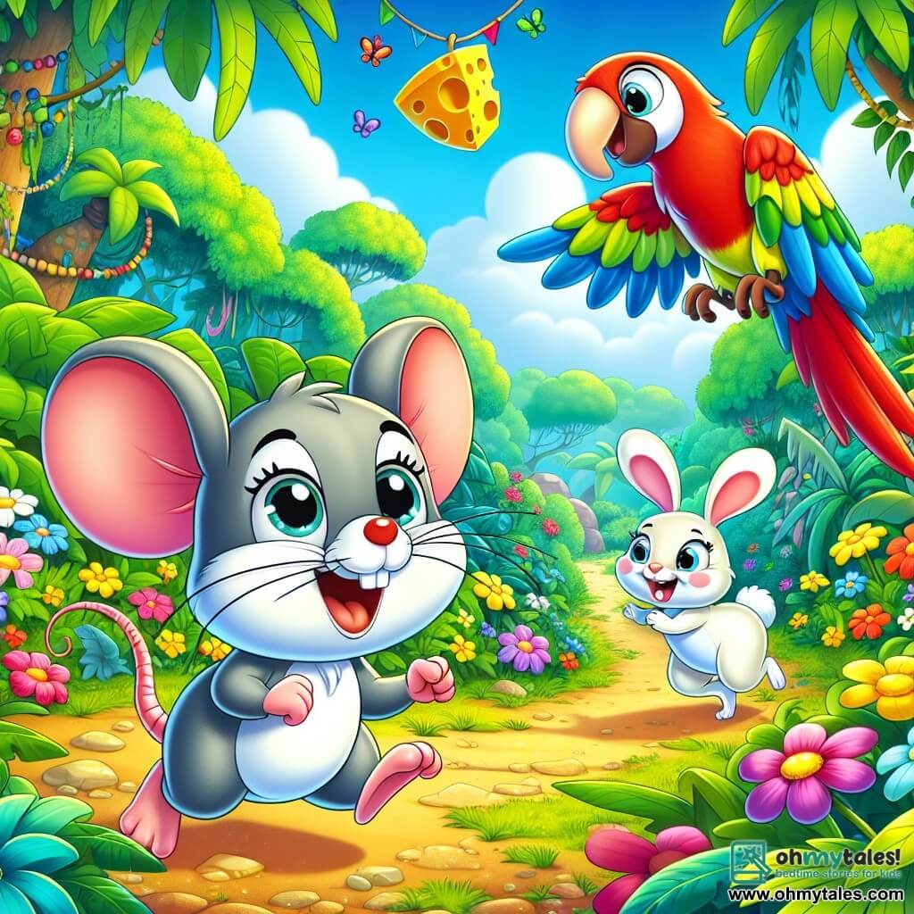 The Cheesy Adventure | Funny story with an animal | 3-4 years old ...