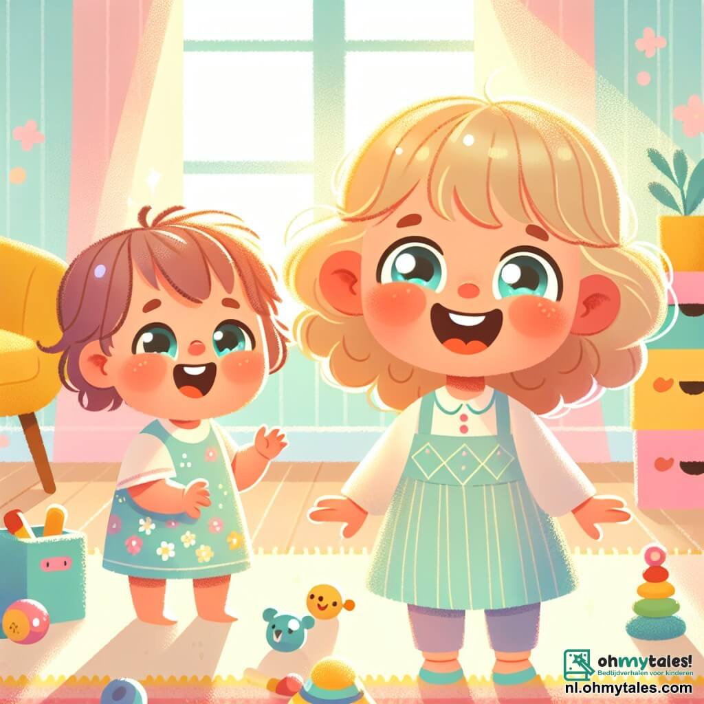 Lotte en Saar doen gek | Grappig verhaal | 1/2 jaar | Grappige verhalen ...