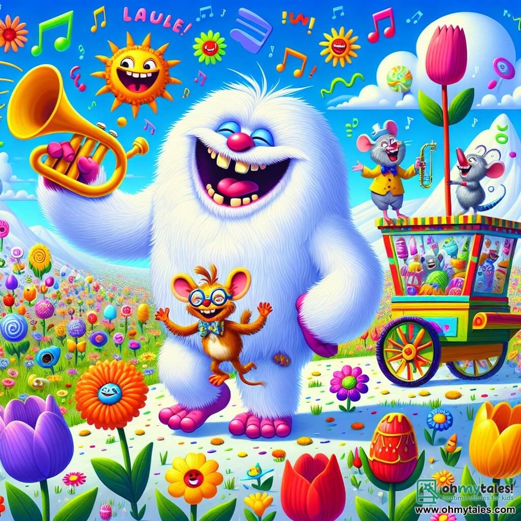 Barry the giggling yeti and the field of laughing flowers | Funny ...