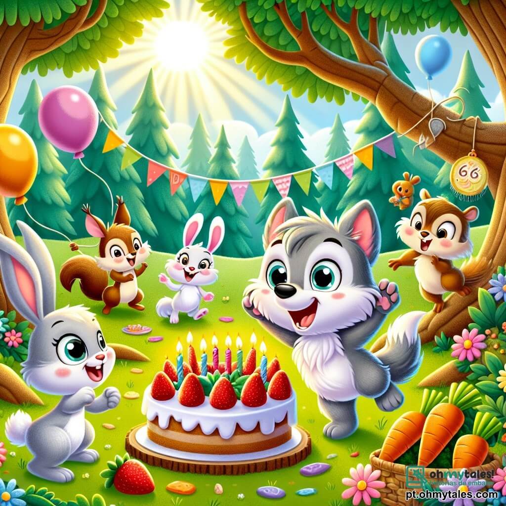 O Aniversário Mágico do Lobo Léo | História de Aniversário | 5 a 6 anos ...