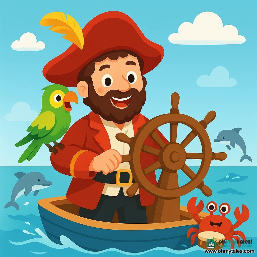Captain Milo and the Golden Shell of Calm Seas | Pirate story | 3-4 ...