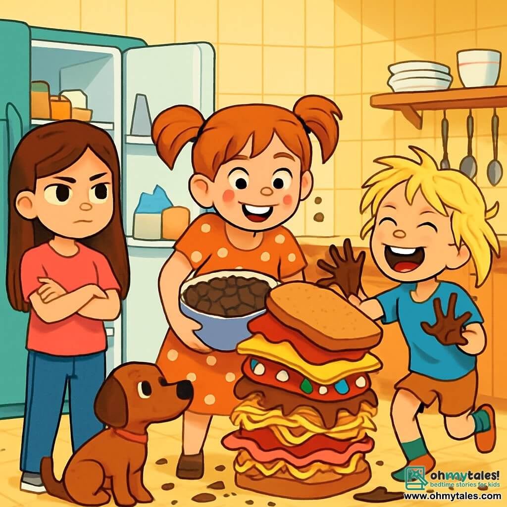 The snack attack sisters and the kitchen chaos | Funny sibling story ...