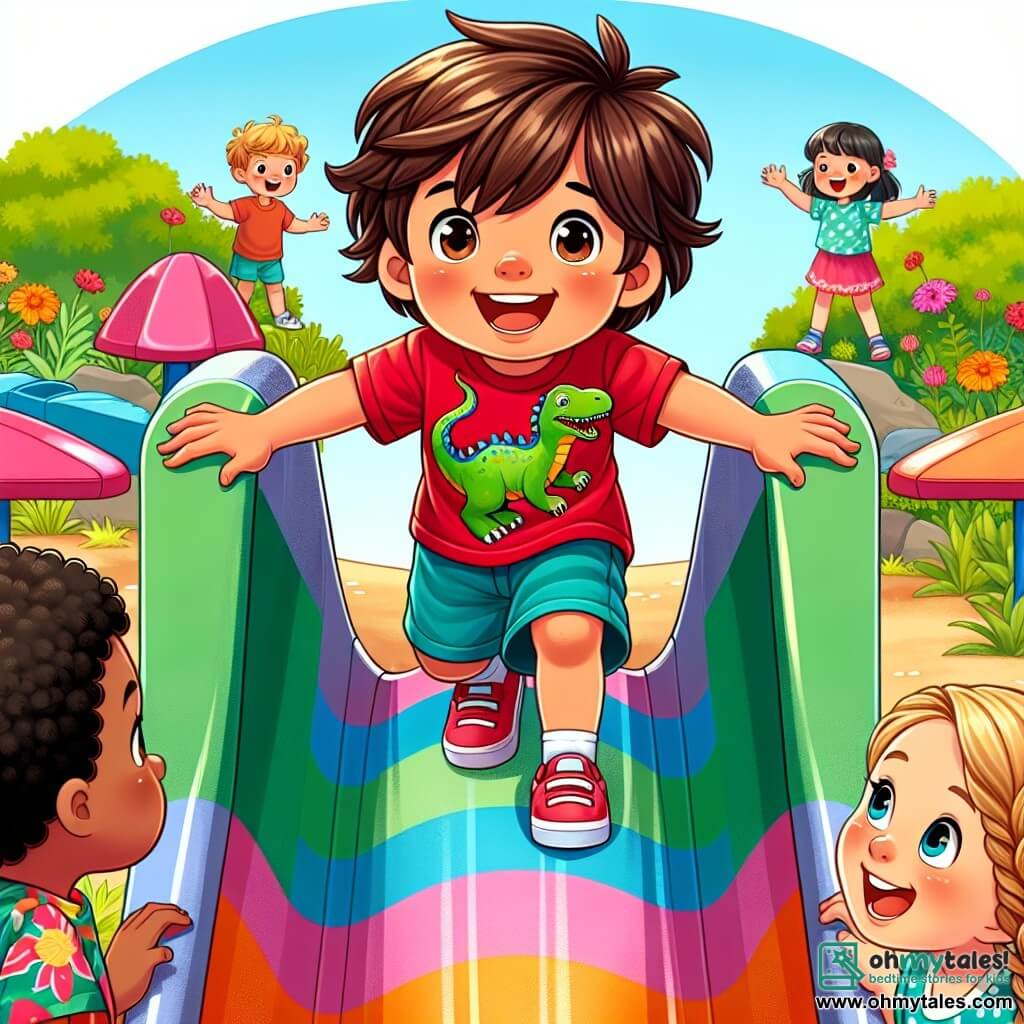 Timmy's Brave Slide | Story about self-confidence | 3-4 years old ...