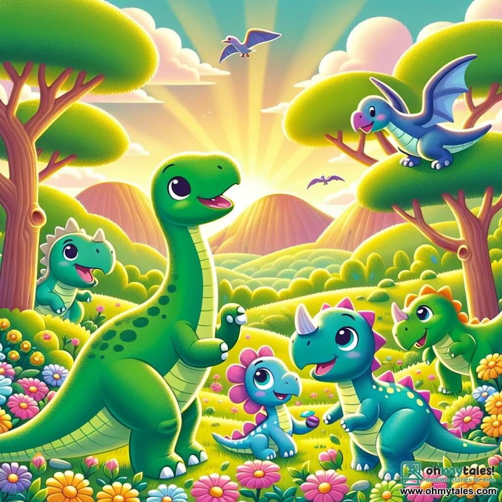 Dippy's Dreamy Valley | Dinosaur story | 3-4 years old | Fantastic story