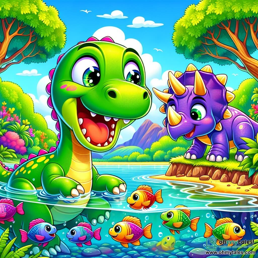 Dippy and Trixie's Dino Adventure | Dinosaur story | 5-6 years old ...