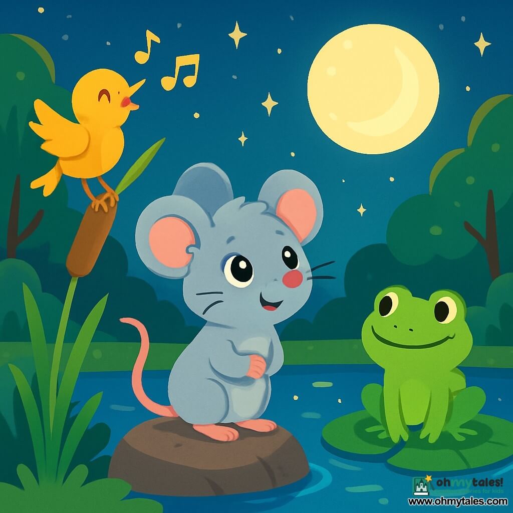The mouse who sang to the moon | Animal story | 3-4 years old | Tale