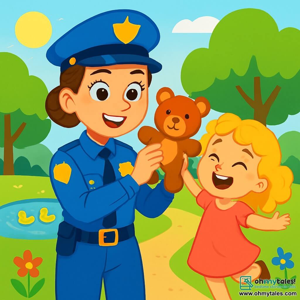 The Adventures of Officer Emma and the Lost Teddy | Police Story | 5-6 ...