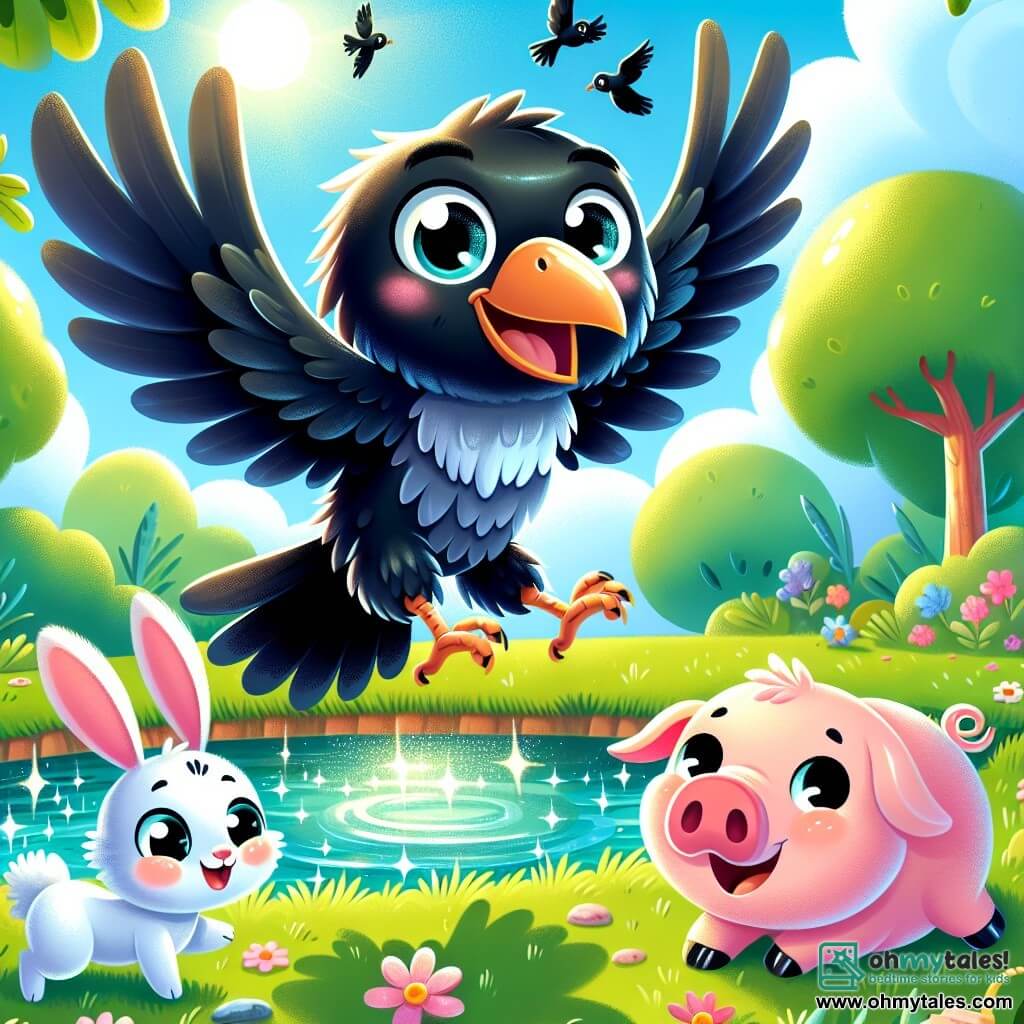 The Curious Crow's Quest for the Missing Hat | Funny story with an ...