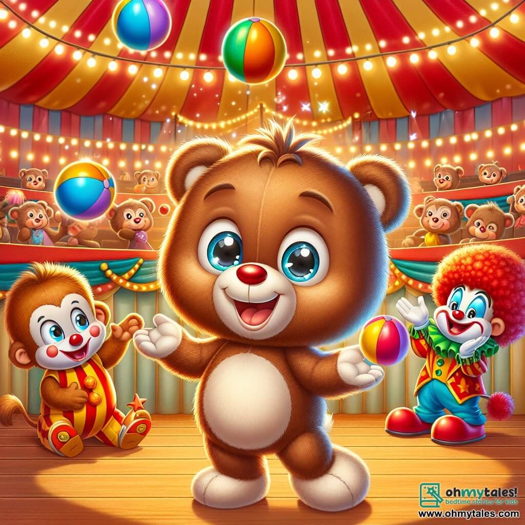 🎧 Benny the Bear's Circus Dream | Circus story | 7-8 years old | Audio ...