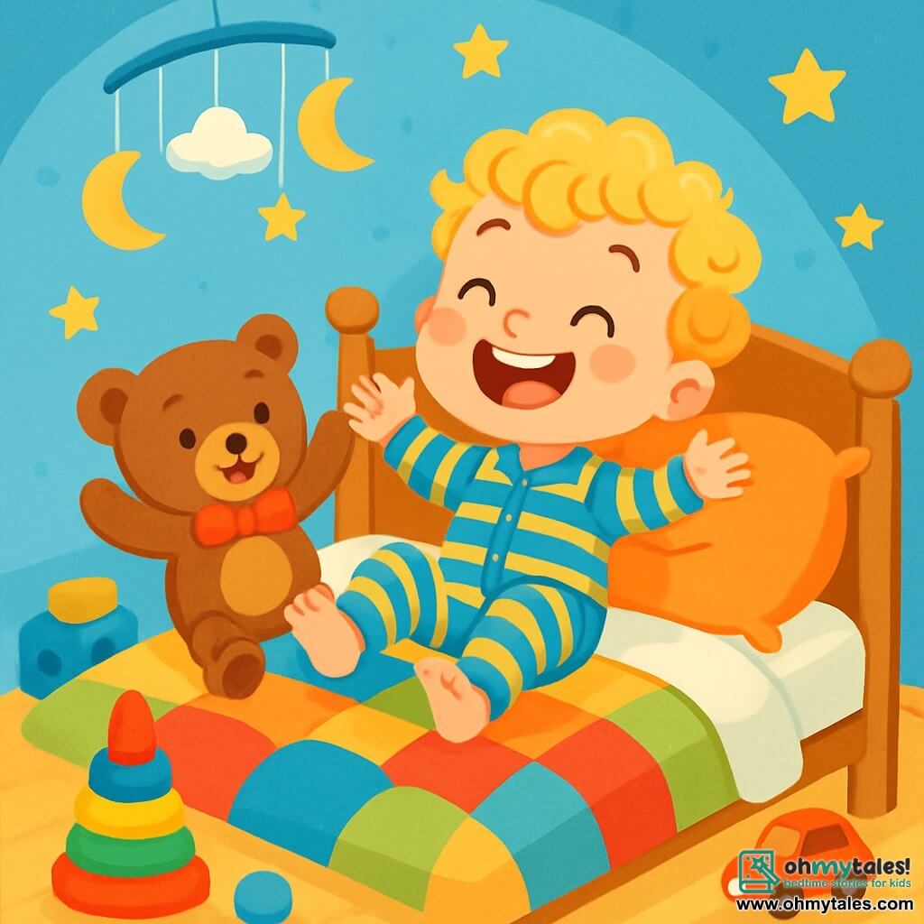 💬 Sleepy Sam's Silly Bedtime Adventure | Funny story to sleep | 1-2 years | Interactive story ...