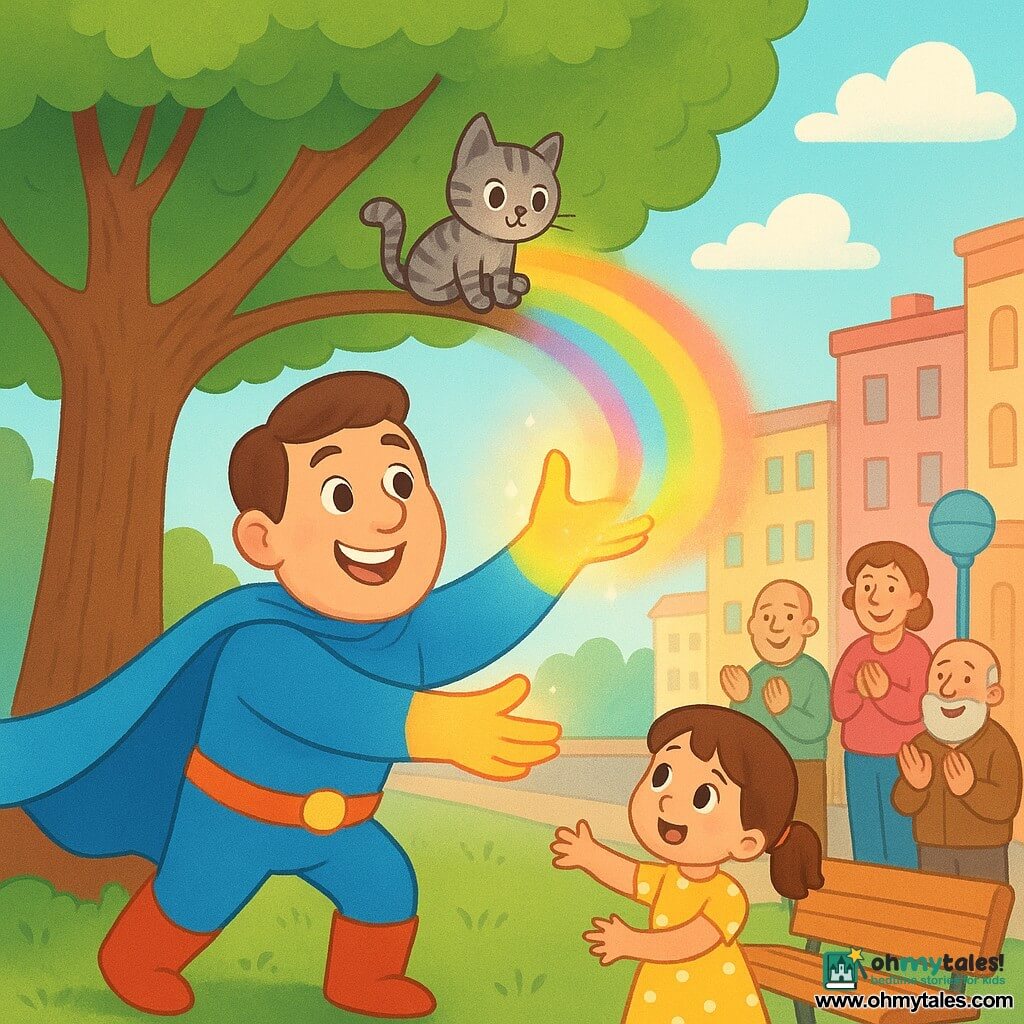 Captain Gigglebeam and the Kitten in the Tall Tree | Superhero stories ...