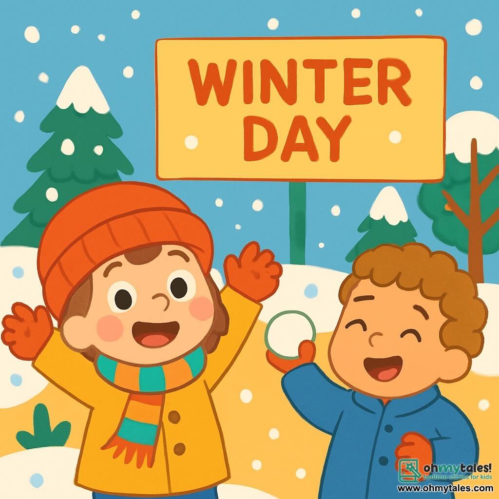 💬 Mia's Winter School Day | Story about winter | 1-2 years ...