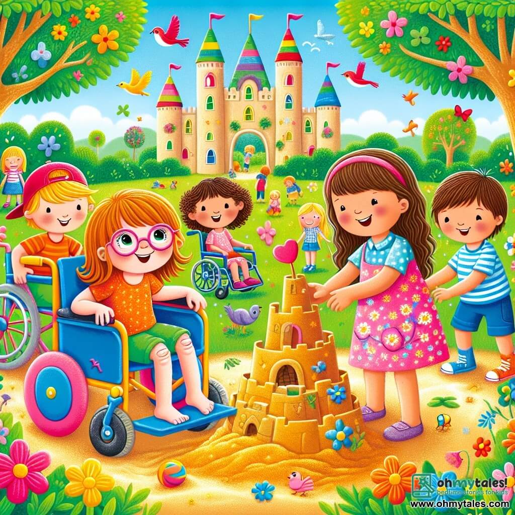 🎧 Together We Build: Lily's Magical Sandcastle | Story about disability ...