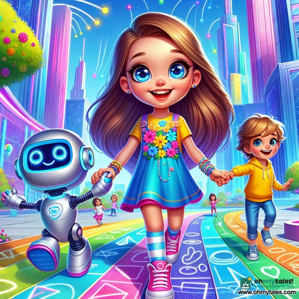 Emma and Robo's Sky-high Adventure | Story of a futuristic city | 7-8 ...