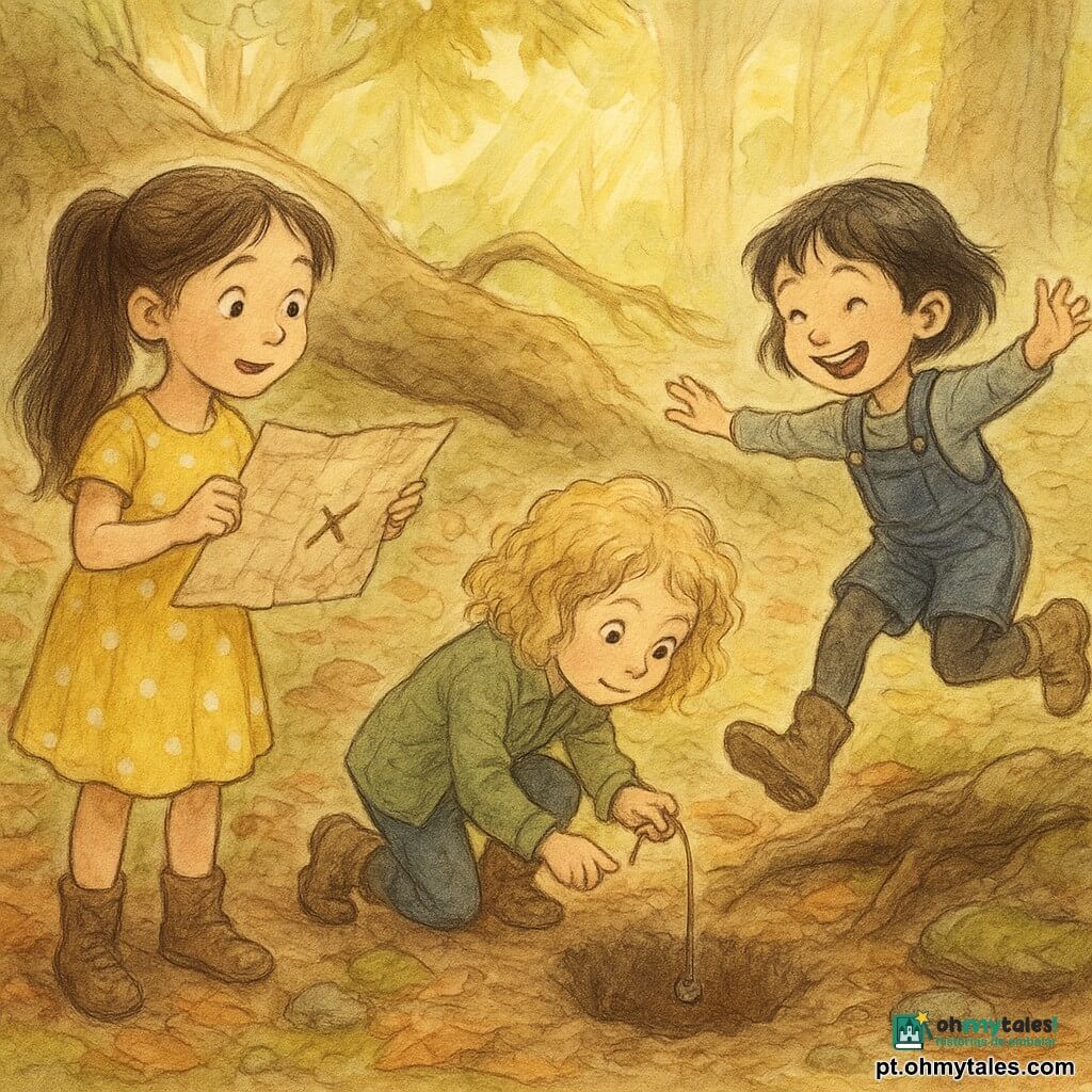 A aventura do mapa encantado | História de tesouro escondido | 5 a 6 ...