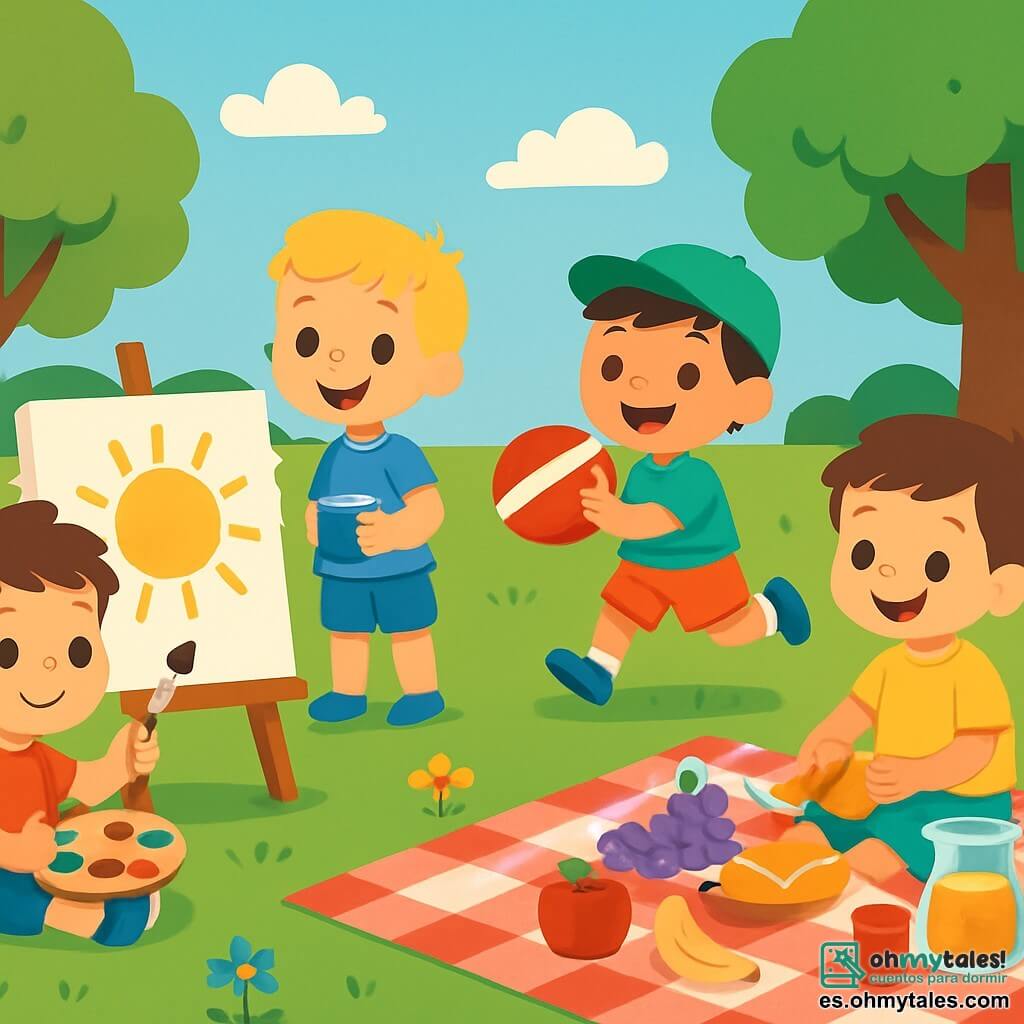 Un día de verano con amigos | Cuento sobre las vacaciones de verano | 1 ...