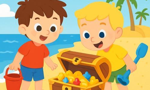 💬 Little Wolf and the Secret Treasure | Hidden treasure story | 3-4 ...