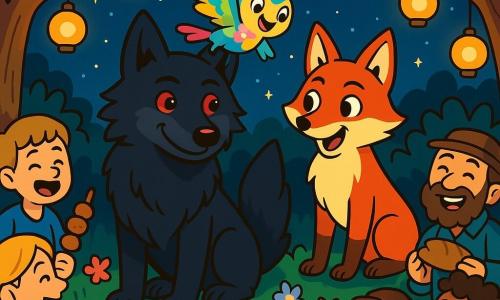 The Clever Girl and the Big Bad Wolf | Tale | 9-10 years old | Big bad wolf