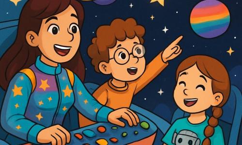 Leo and the Lumans' Crystal Quest | Space travel story | 5-6 years old ...