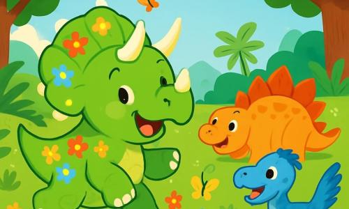 Tilly the Brave Triceratops: A Dinosaur Adventure | Dinosaur story | 5 ...