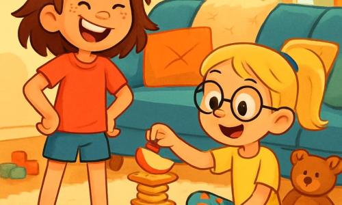 💬 The Sibling Giggle Quest | Funny sibling story | 7-8 years old ...