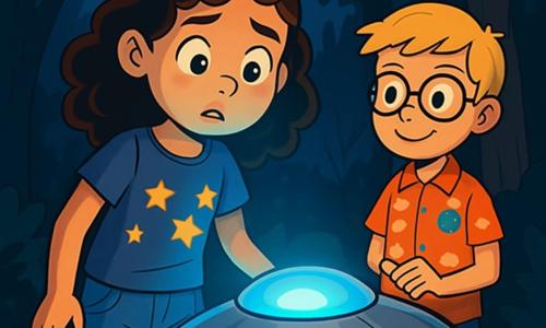 Pip and the backyard starship | Alien story | 9-10 years old | Science ...