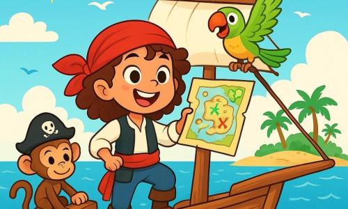 Captain Lila and the Treasure of the Clean Sea | Pirate story | 5-6 ...