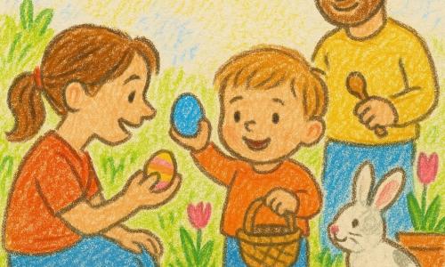 Bunny and the colorful Easter | Story about Easter | 1-2 years | Storie ...