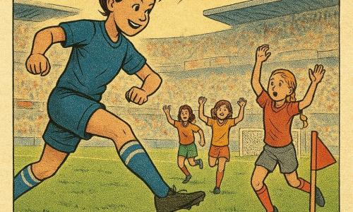 💬 Max and the Magical Football Field | Football Player Story | 7-8 ...