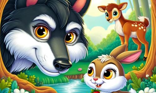 The Kind Wolf's Secret | Tale | 3-4 years old | Big bad wolf
