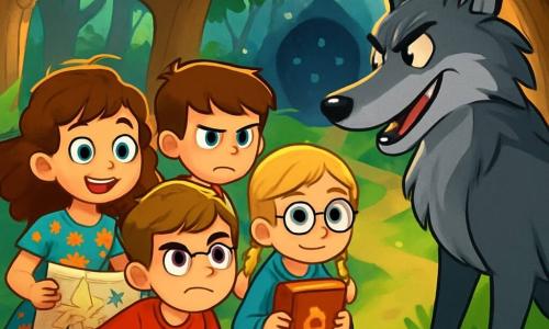 The Clever Girl and the Big Bad Wolf | Tale | 9-10 years old | Big bad wolf