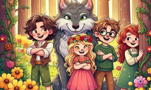 🎧 Little Red and the Kind Wolf | Big bad wolf | 5-6 years old | Audio ...