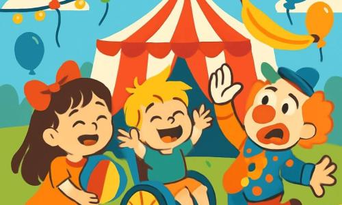 giggles under the circus tent | Funny story | 1-2 years | Circus stories