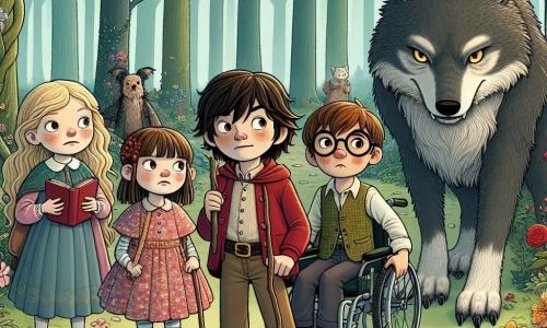 🎧 Little Red and the Kind Wolf | Tale | 5-6 years old | Audio story and ...