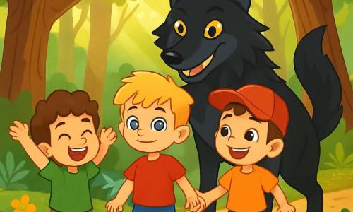 🎧 Little Red and the Kind Wolf | Big bad wolf | 5-6 years old | Audio ...