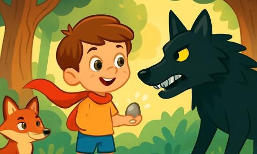 🎧 Little Red and the Kind Wolf | Big bad wolf | 5-6 years old | Audio ...
