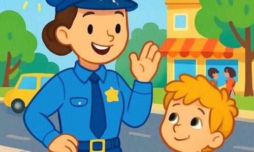 🎧 Tommy the Tiny Officer | Police Story | 3-4 years old | Audio story ...